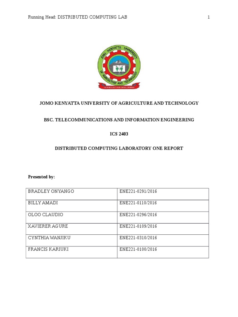 DISTRIBUTED_COMPUTING_LAB__Final_Copy_.docx | PDF | Computer Network | Computing