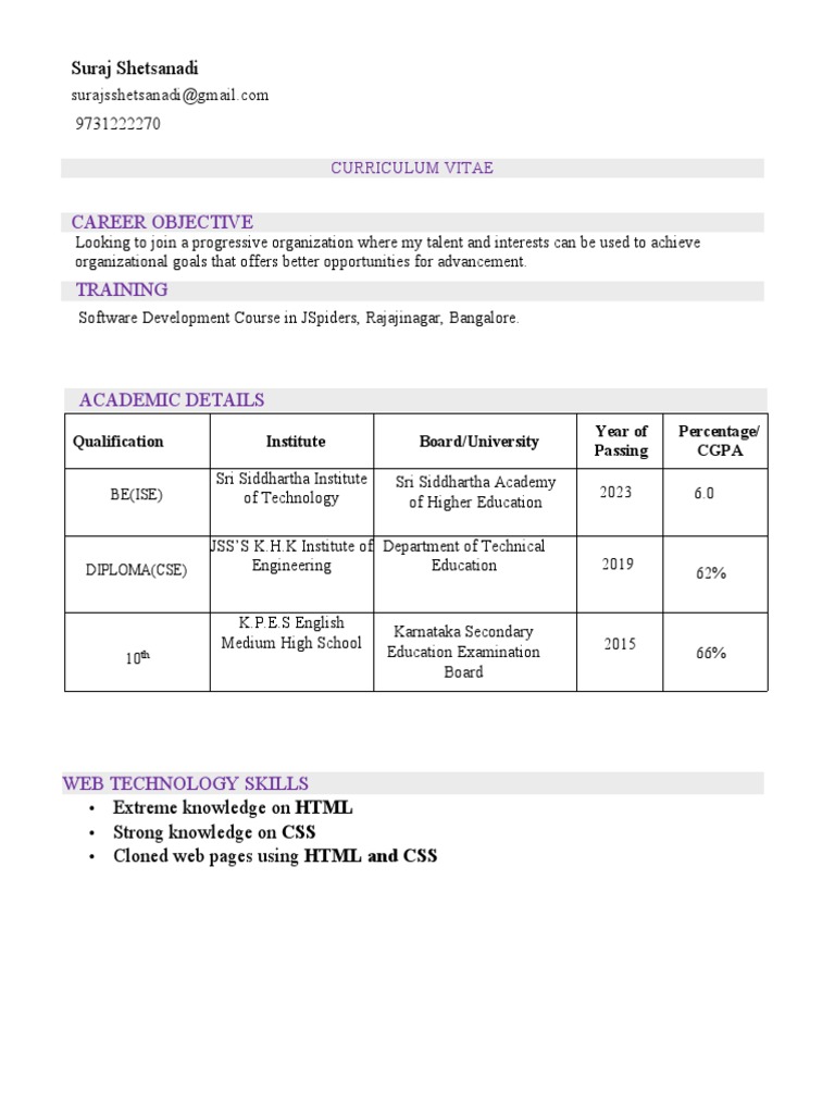 Resume (Suraj) | PDF | Databases | Spring Framework Resume (Suraj) | PDF | Databases | Spring Framework