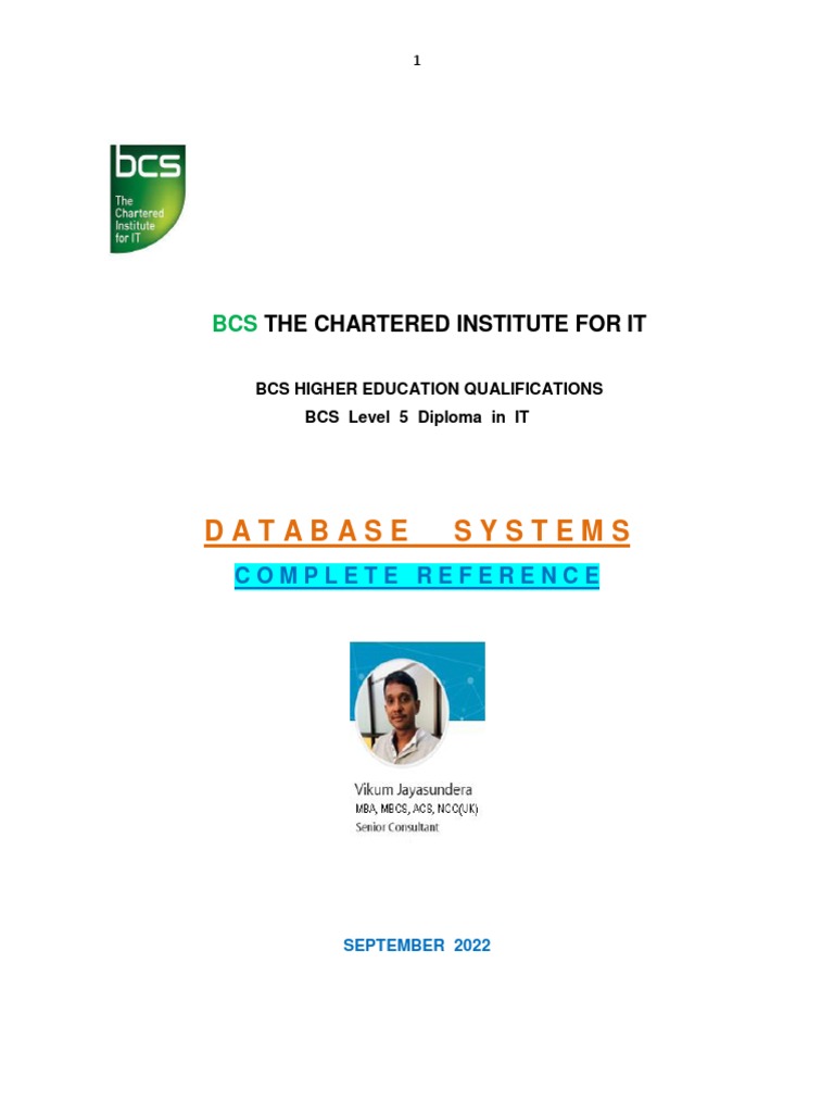 Bcs Database - Complete Reference 2022 | PDF | Databases | Database Transaction
