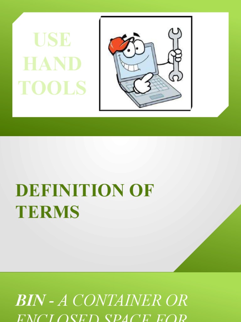 Computer Hardware Servicing Lesson 1: Use of Hand Tools | PDF ...