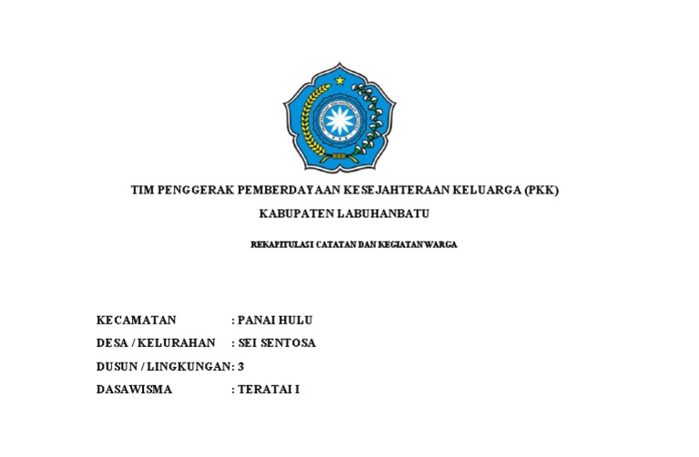 Cover Dasawisma PKK 2 | PDF | Sains & Matematika