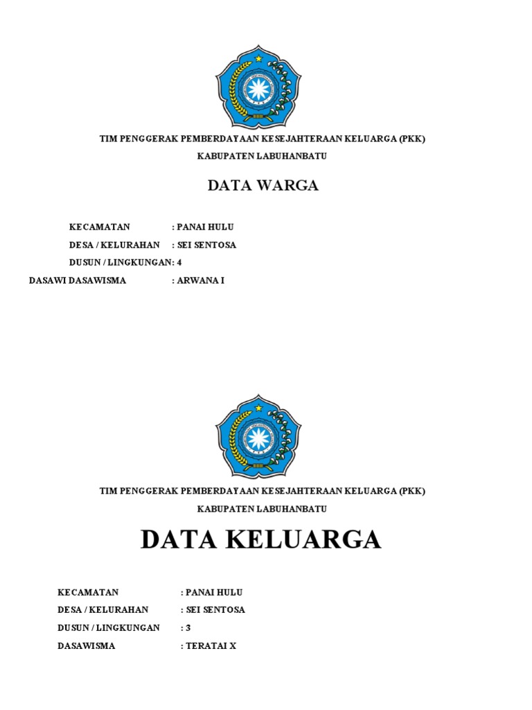 Cover Dasawisma PKK | PDF | Olahraga & Rekreasi