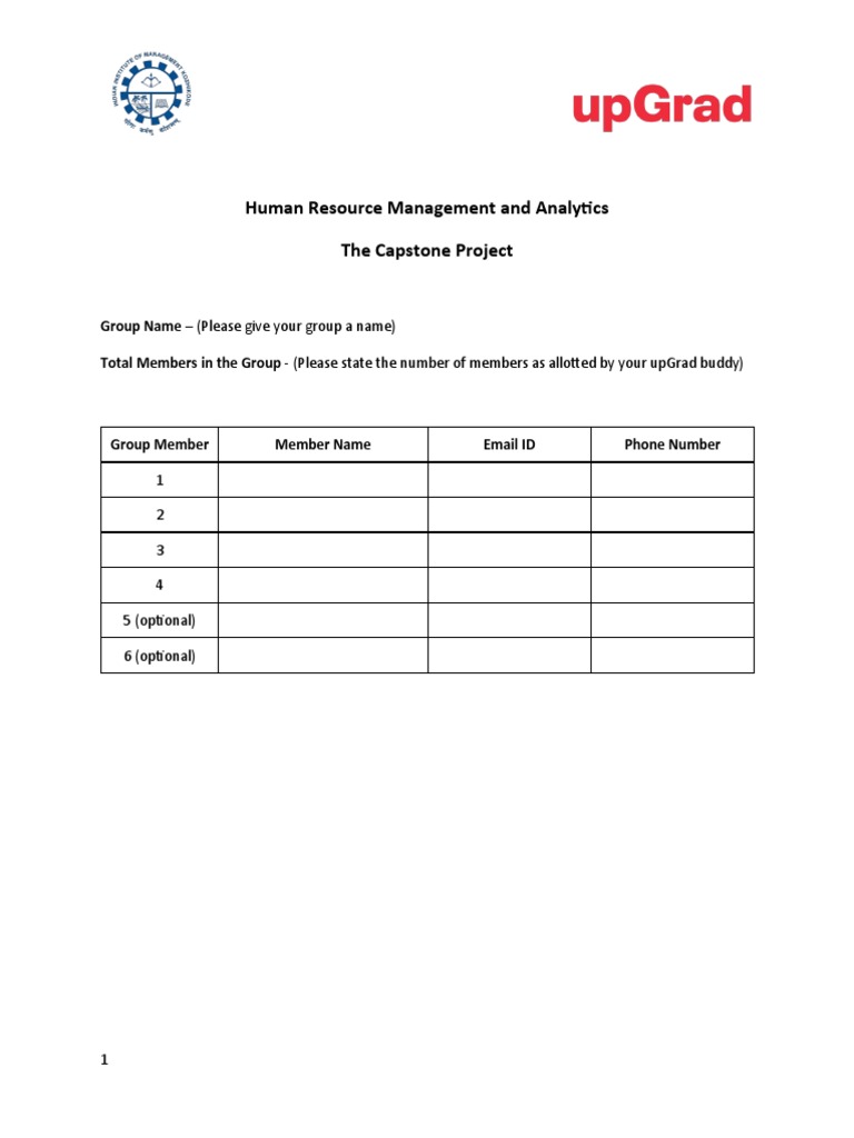 IIMK+HRMA+ +Capstone+Project+Report+Format | PDF