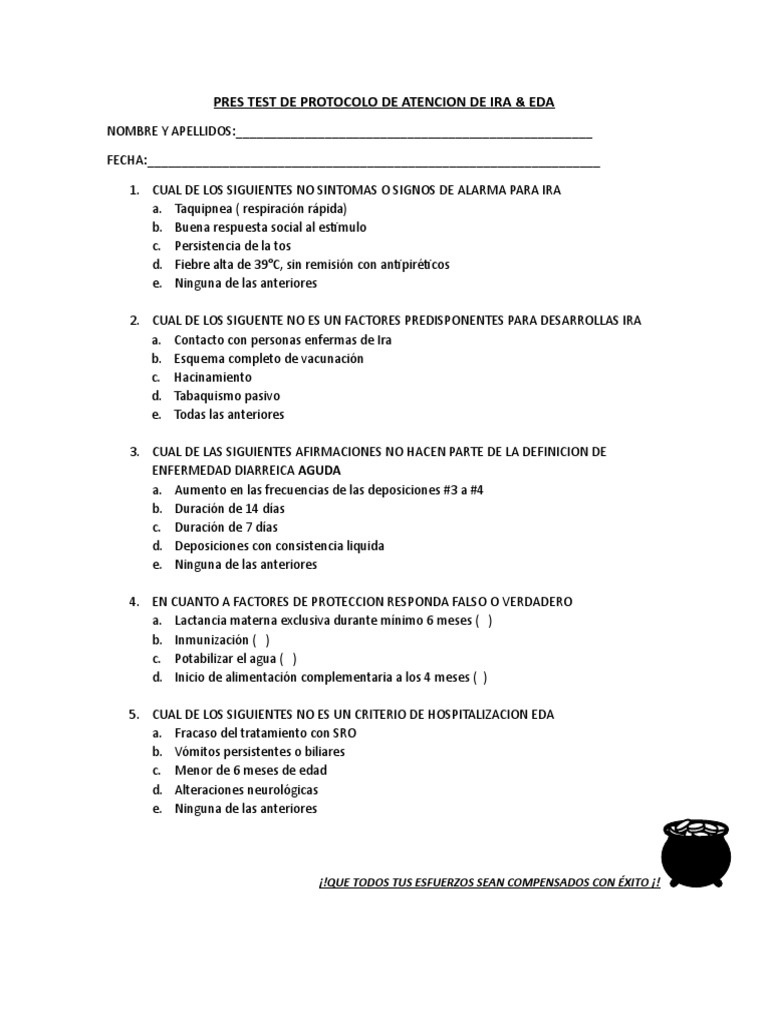 Pres Test de Protocolo de Atencion de Ira | PDF