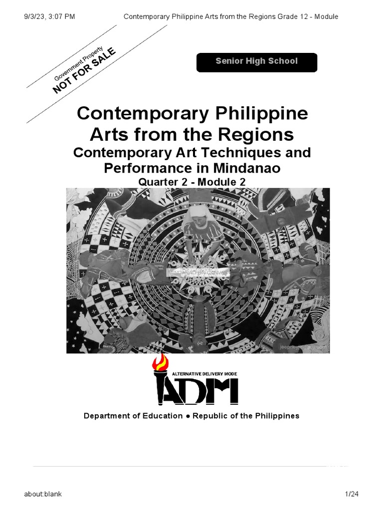 Contemporary Philippine Arts From The Regions Grade 12 - Module | PDF ...