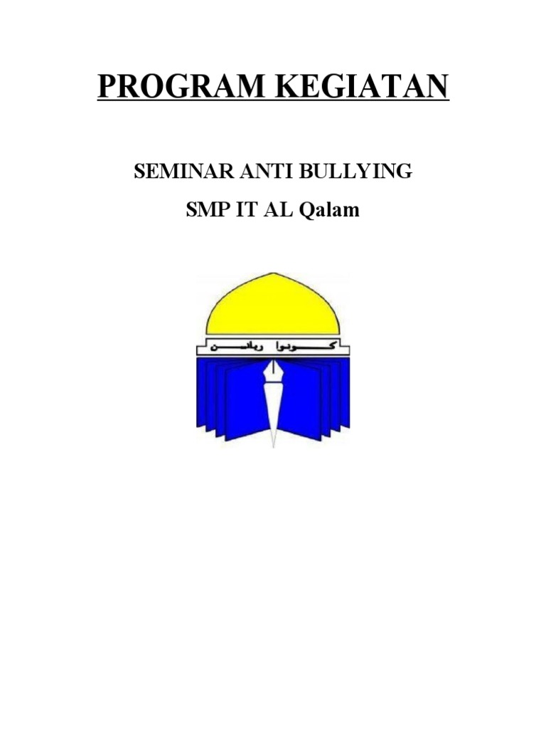 Proposal Kegiatan Seminar Anti Bullying | PDF