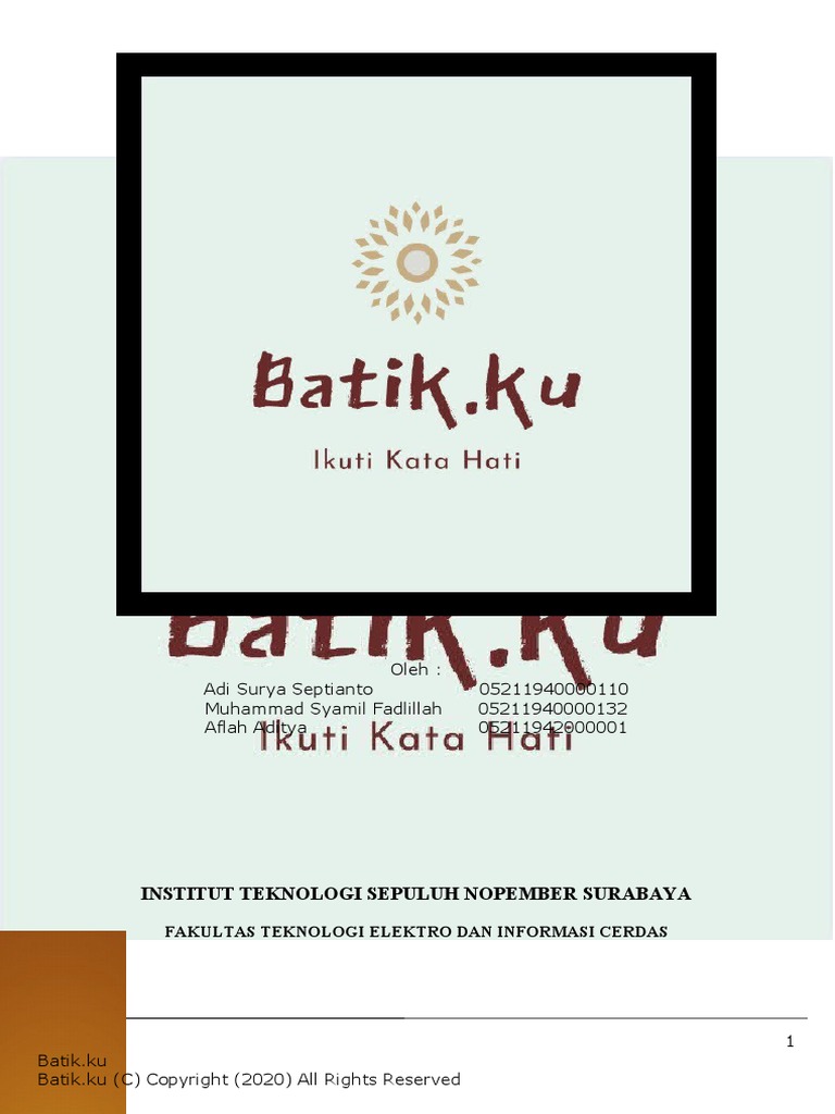 Proposal Ide Karya SI S1 2019 | PDF