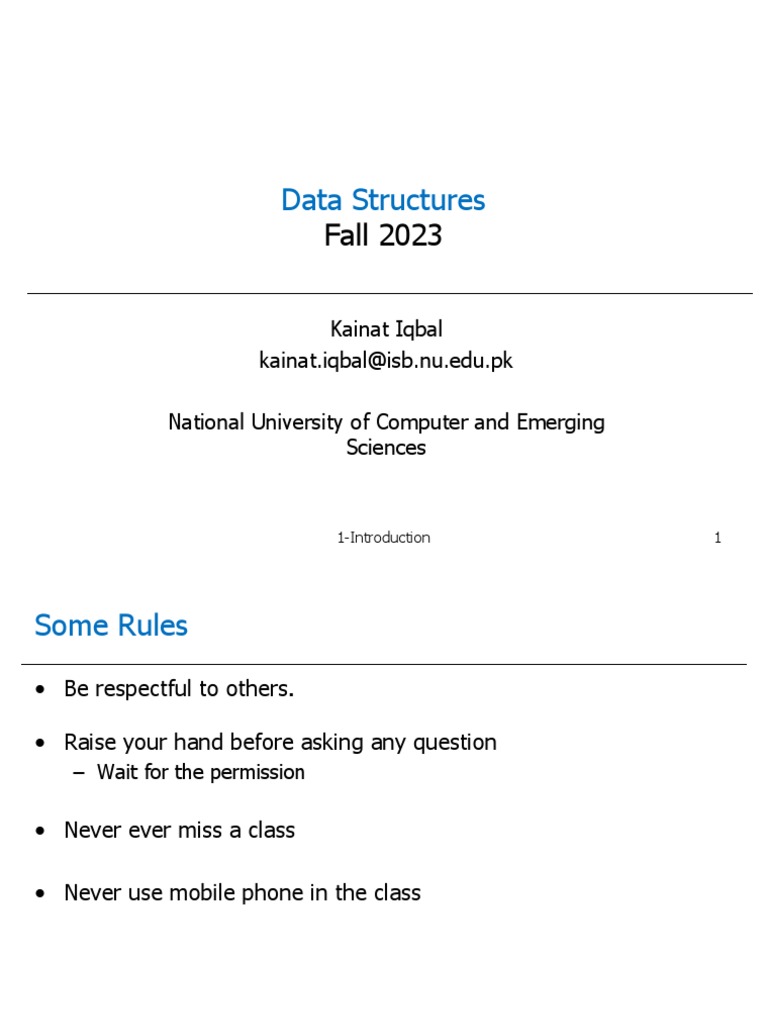Lecture 1 Introduction Pdf Data Type Class Computer Programming 2835