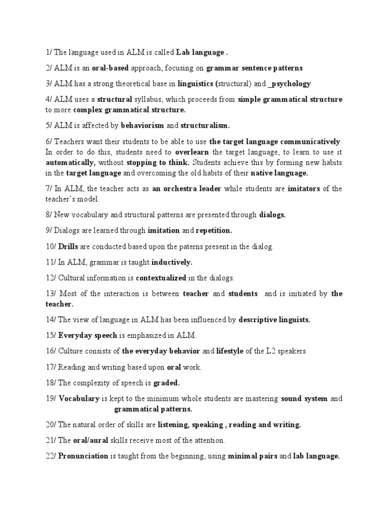 ALM Answers | PDF | Second Language | Grammar