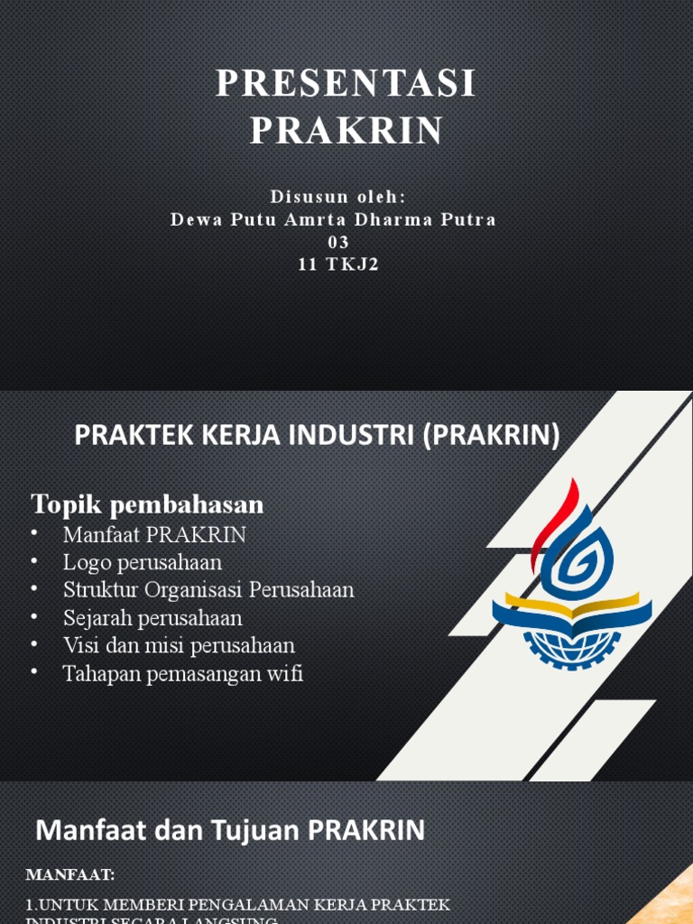 Contoh Presentation PKL | PDF