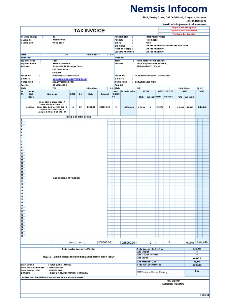 Mar 2023 Invoice | PDF