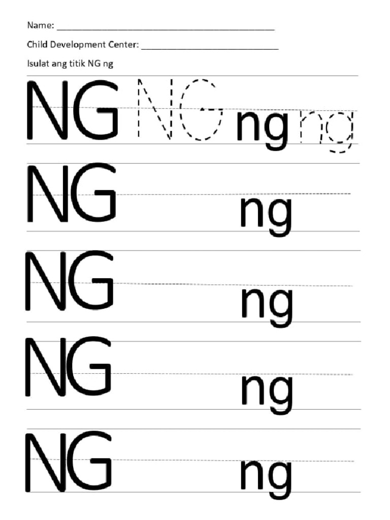 Practice Letter NG | PDF
