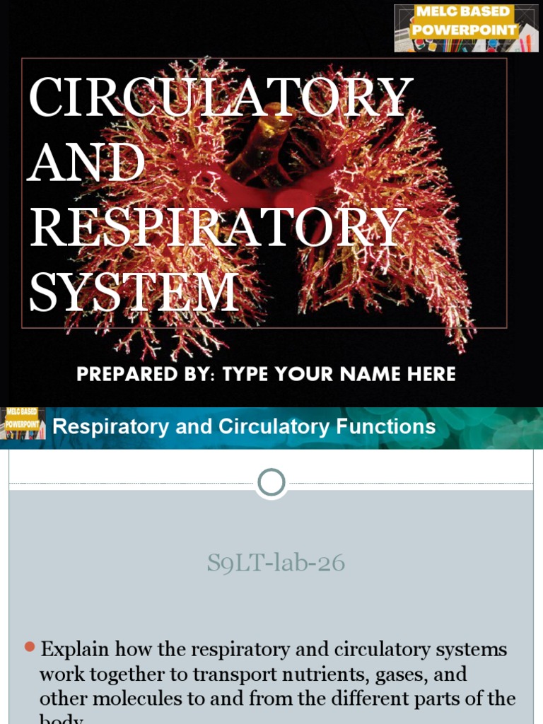 G9 Science Q1 - Week 1-2 Respiratory-Circulatory-System | PDF ...
