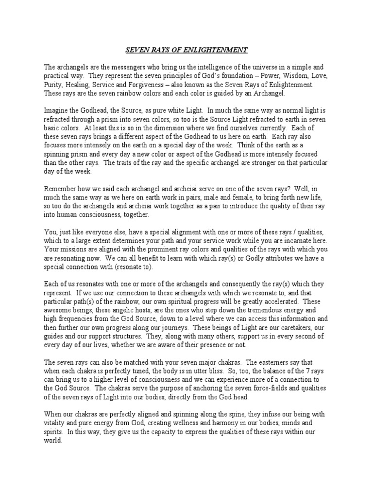 7 RAYSManual | PDF | Angel | Archangel