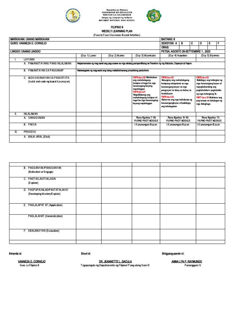 WHLP Modular Grade 8 - Sy2023 24 | PDF