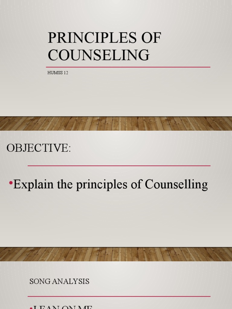 Core Principles of Counseling | PDF | Attitude (Psychology) | Thought