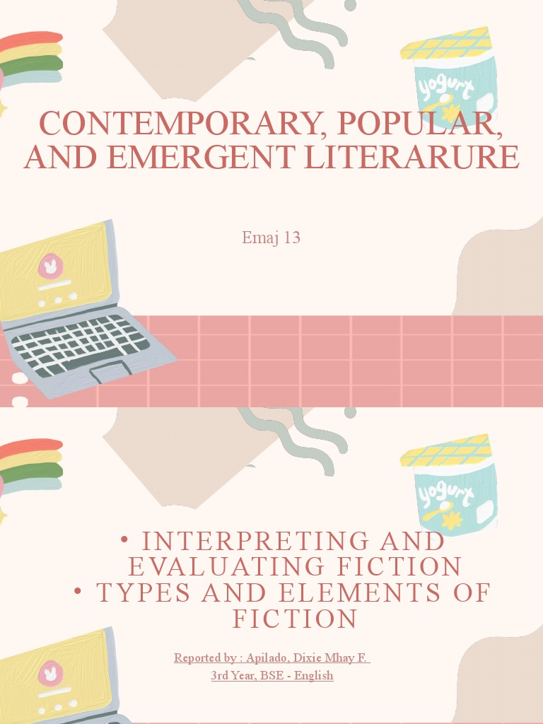 Interpreting and Evaluating Fictions & Types and Elements of Fiction | PDF