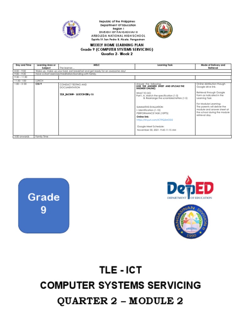 Q2 Module2 G9 CSS | PDF | Central Processing Unit | Random Access Memory