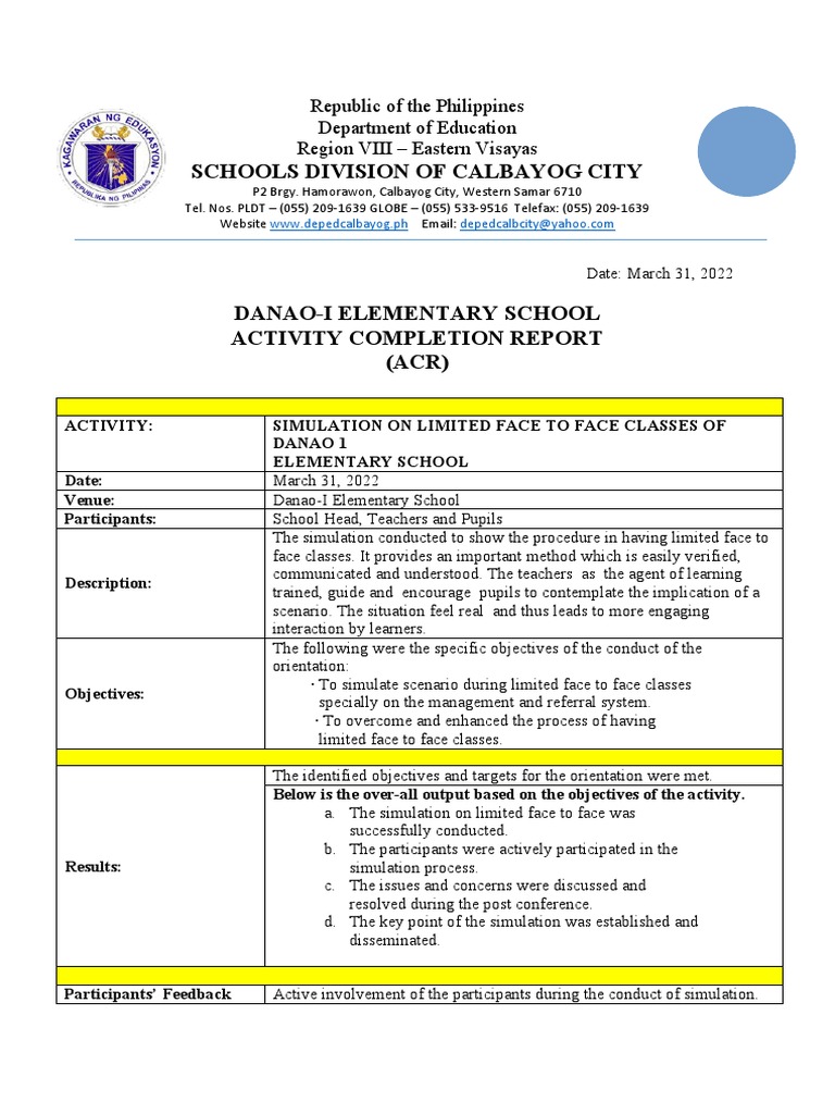 ACR GRADE 4 (Simulation) | PDF