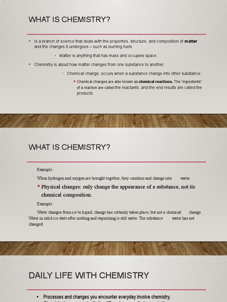 Understanding Chemistry and Its Impact | PDF | Chemistry | Atoms