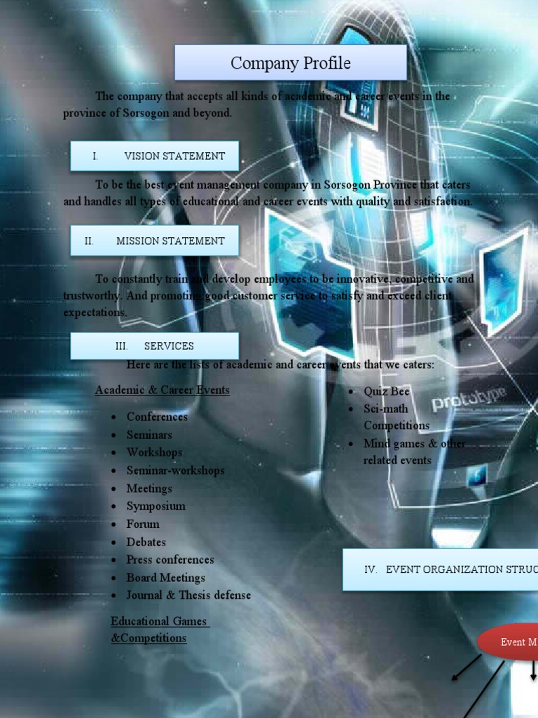 Event Management-Company Profile | PDF | Marketing | Business Process