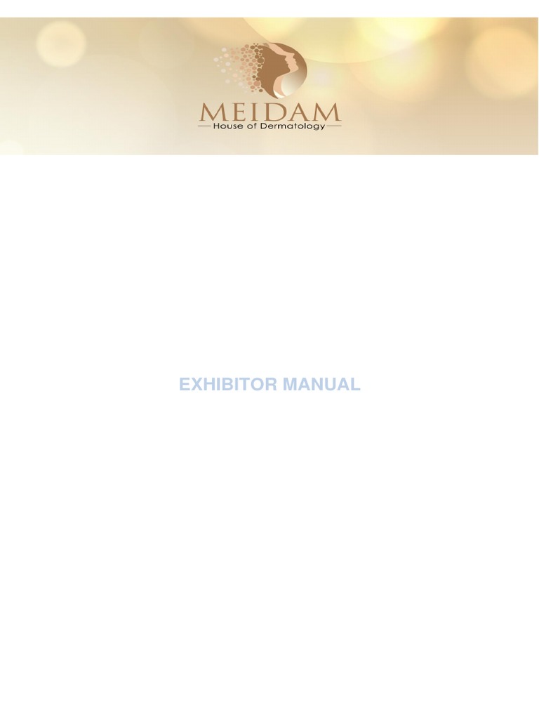 MEIDAM 2023 - Exhibitor Manual | PDF | Identity Document | Parking