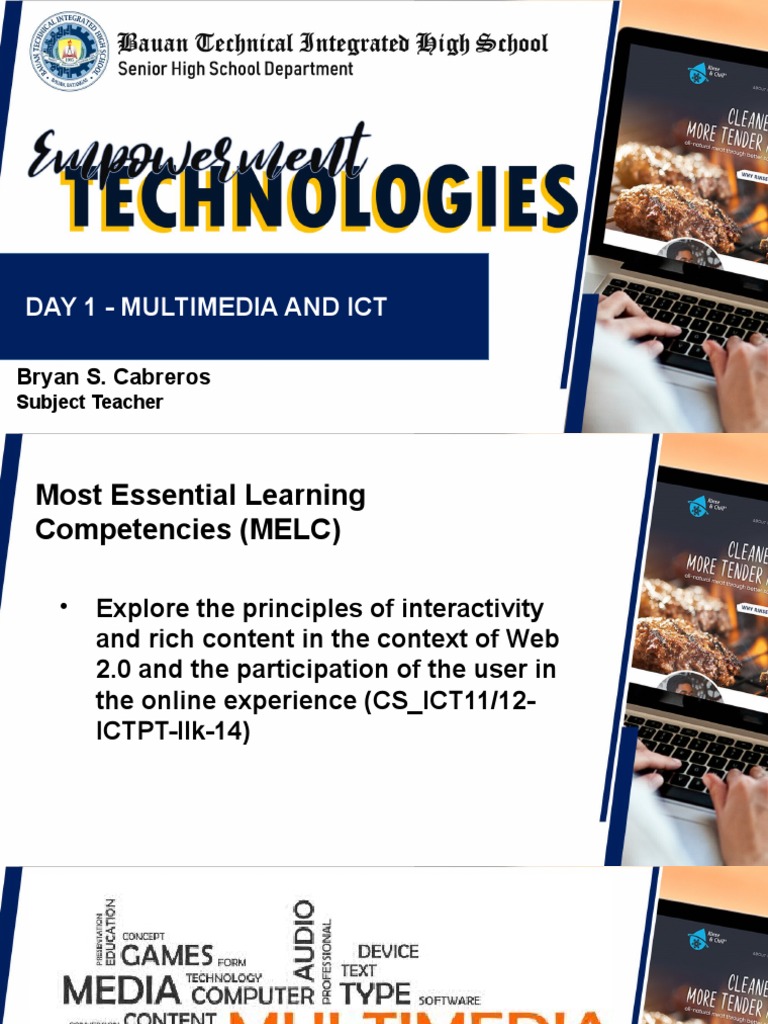 Q2 W1 Multimedia and ICT | Download Free PDF | Multimedia | Interactive Media
