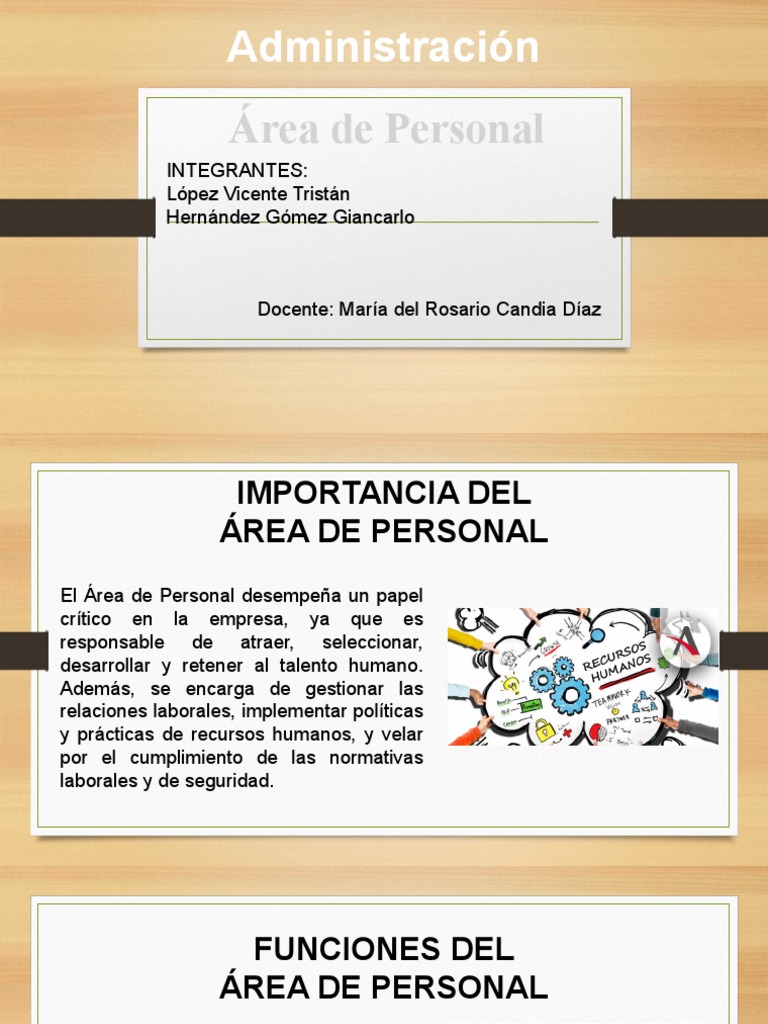 Área de Personal | PDF | Gestión de recursos humanos | Reclutamiento
