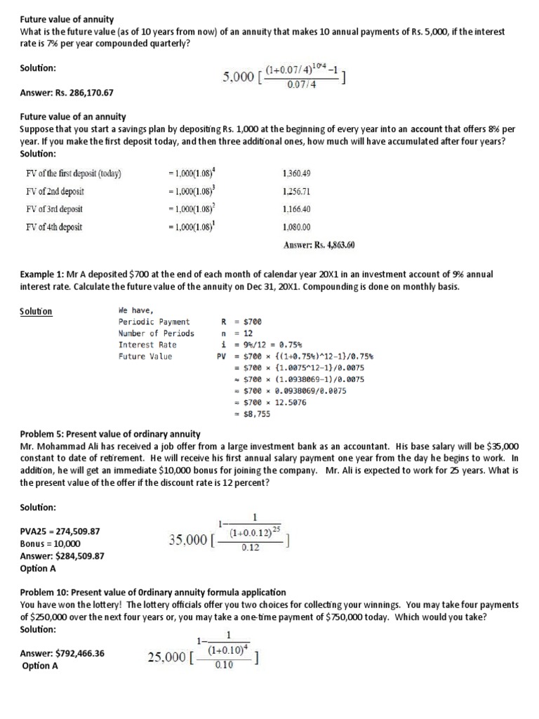 Basic Long Term | PDF | Present Value | Interest