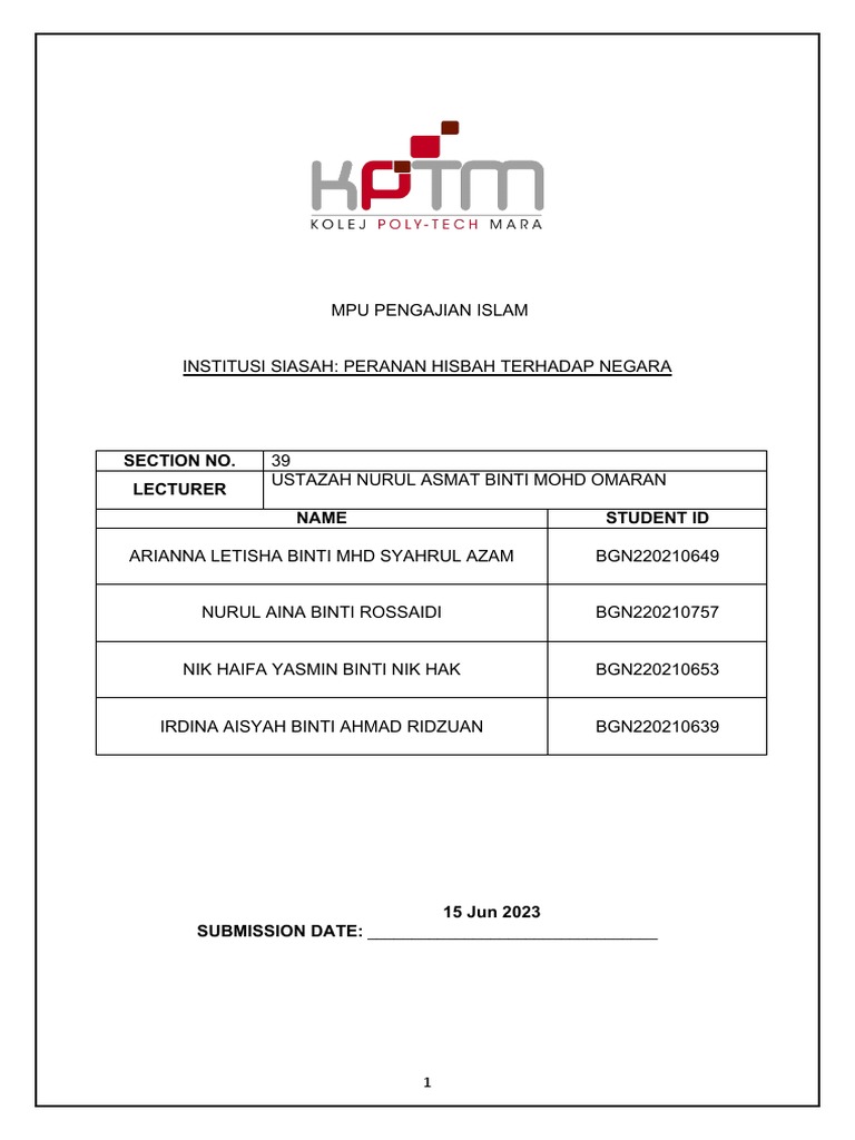 Mpu Pengajian Islam Video Report KPTM | PDF | Politik | Ilmu Sosial