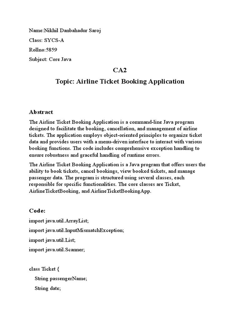 Java Ca2 Sample | PDF | Class (Computer Programming) | Java (Programming Language)