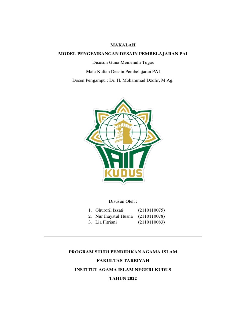 Kel.2 Model Desain Pembelajaran PAI | PDF