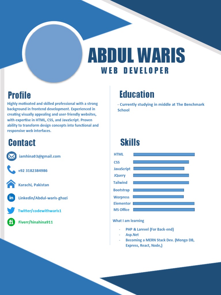 Abdul Waris Web Developer | PDF