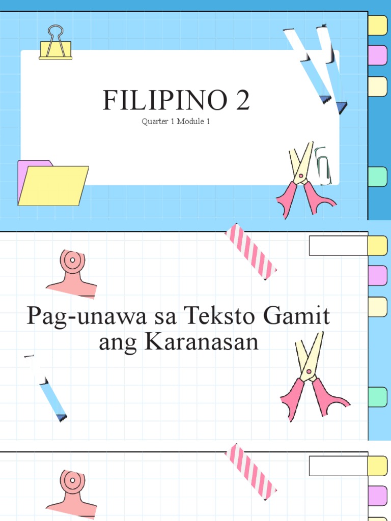 Filipino 2: Quarter 1 Module 1 | PDF