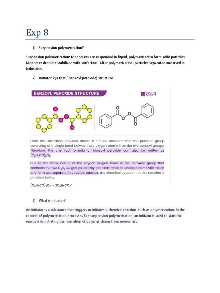 Exp 8 Viva Question Answers | PDF | Emulsion | Suspension (Chemistry)