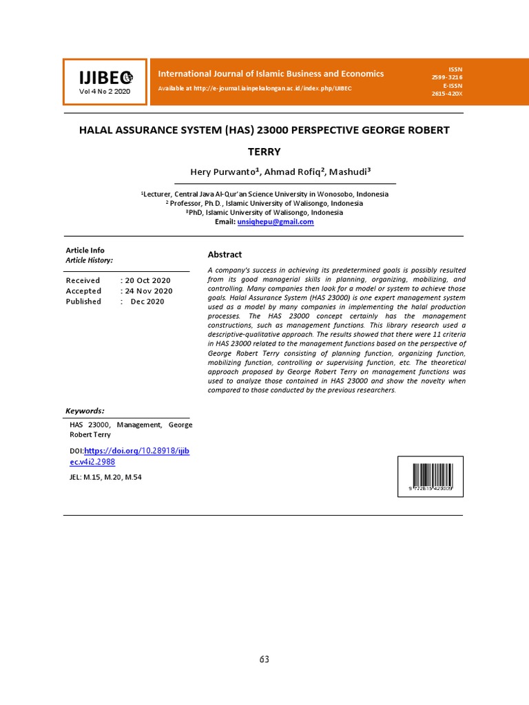 Halal Assurance System Management Analysis | PDF | Slaughterhouse ...