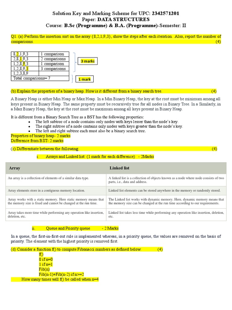 Solution Set Data Structures | PDF Solution Set Data Structures | PDF