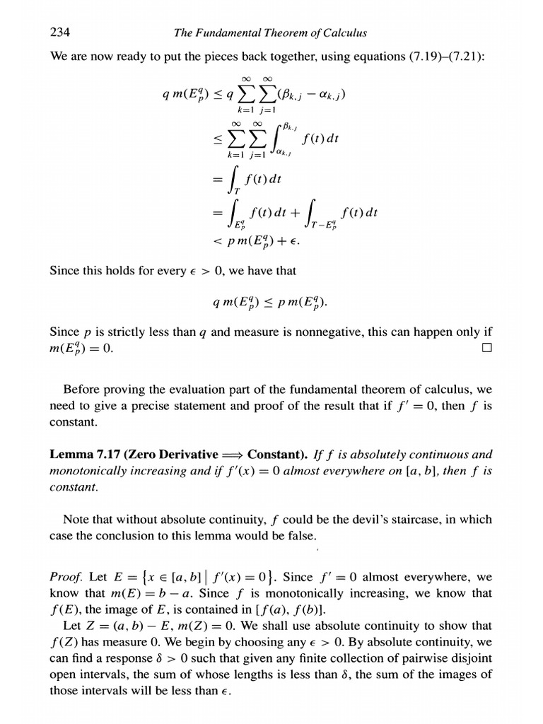 A Radical Approach To Lebesgue's Theory of Integration Part5 | PDF