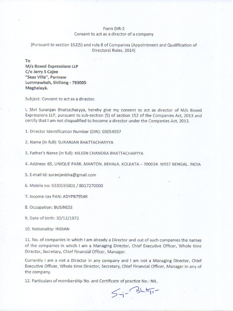 Form Dir - 2 | PDF