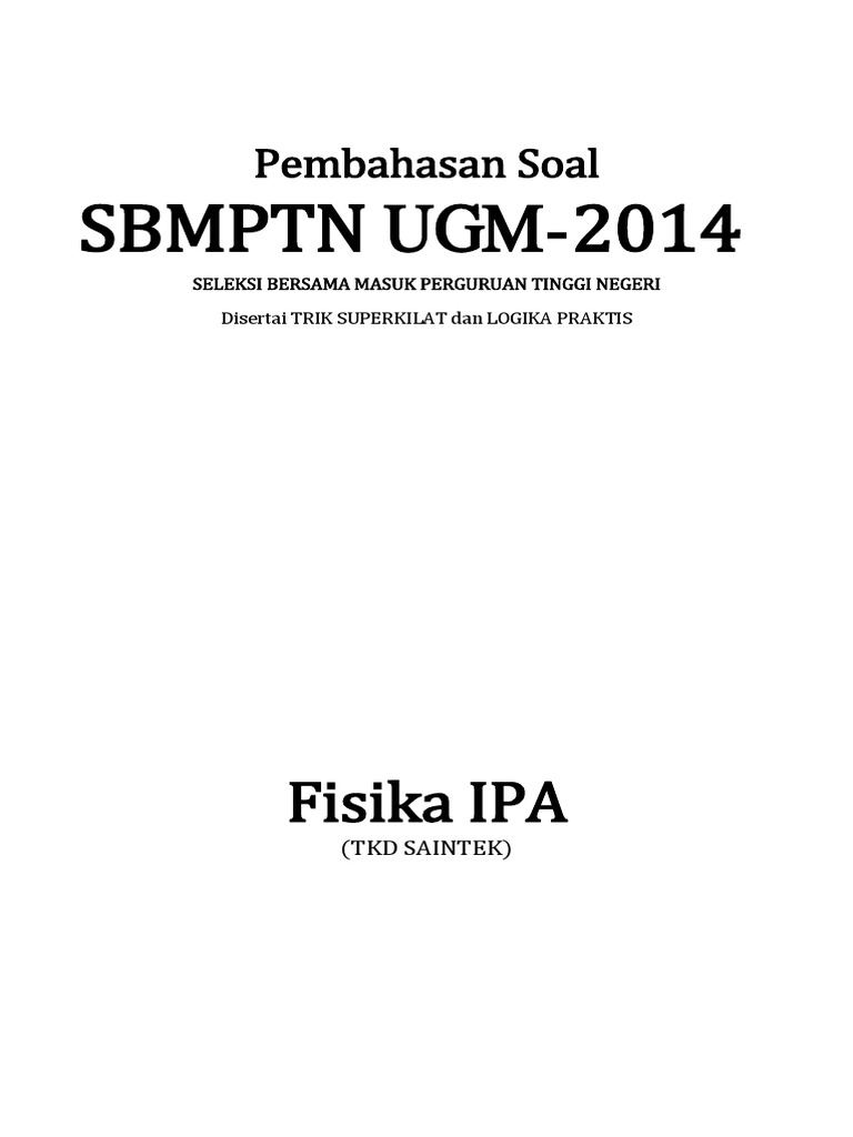 Pemb Fisika Ugm | PDF