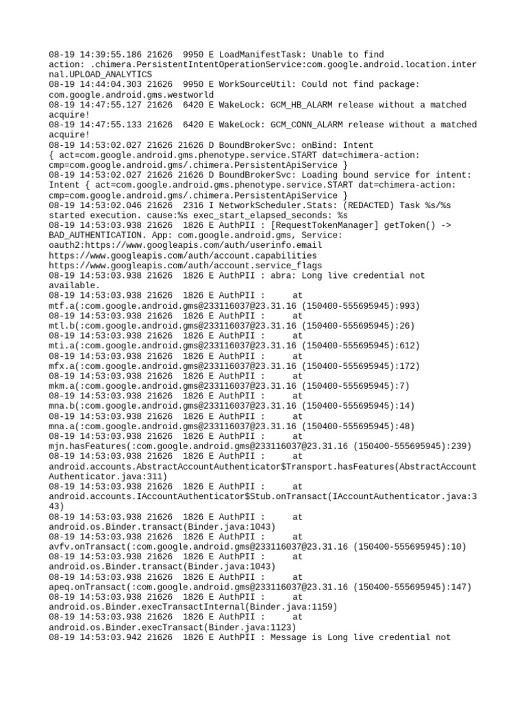 Log | PDF | Operating System Families | Information Technology