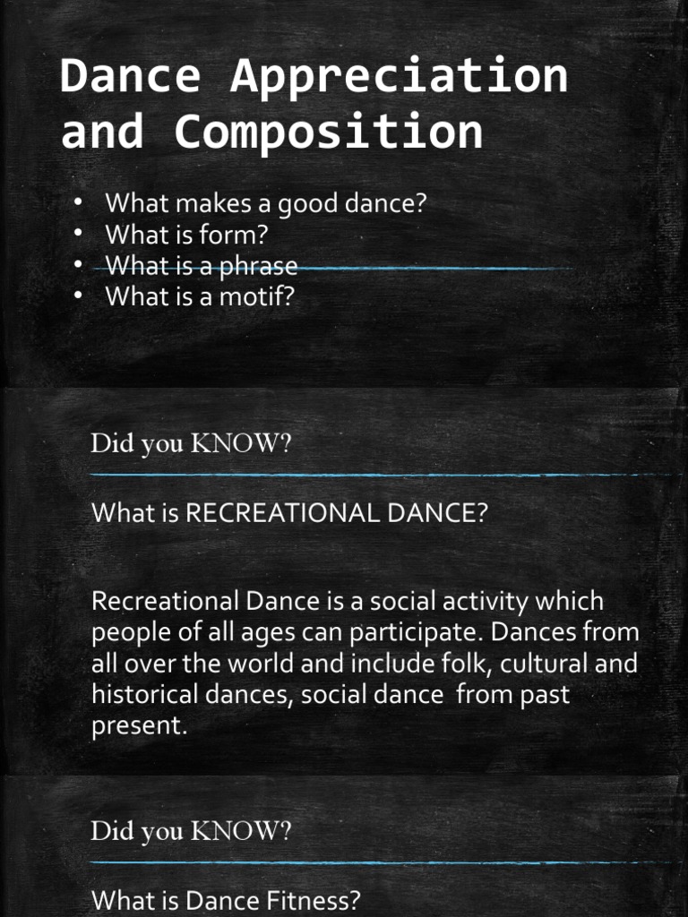 Understanding Dance: Form, Phrases, Motifs | PDF | Career & Growth