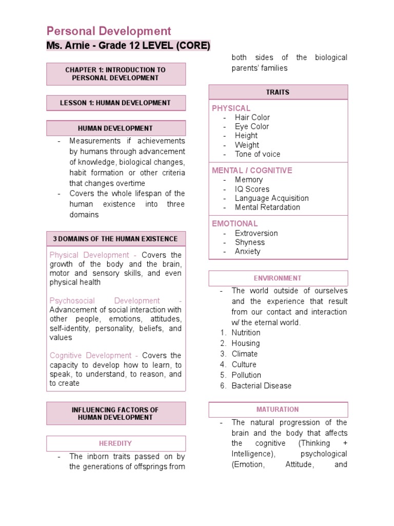 12 Personal Development | PDF