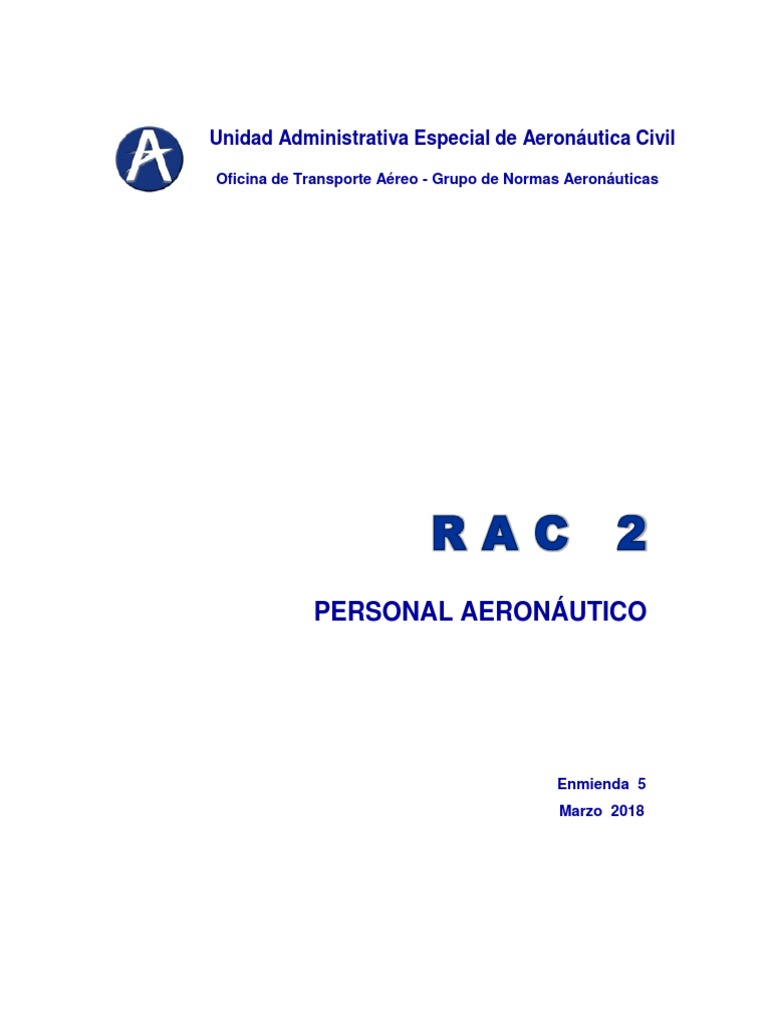 RAC 2 - Personal Aeronáutico | PDF