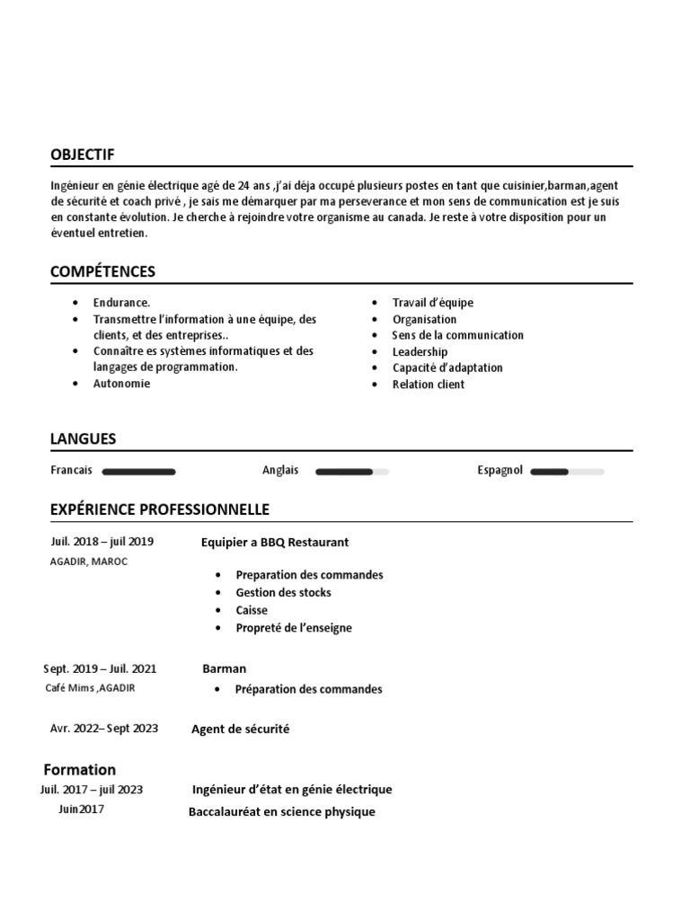 CV Khalil Canada | PDF