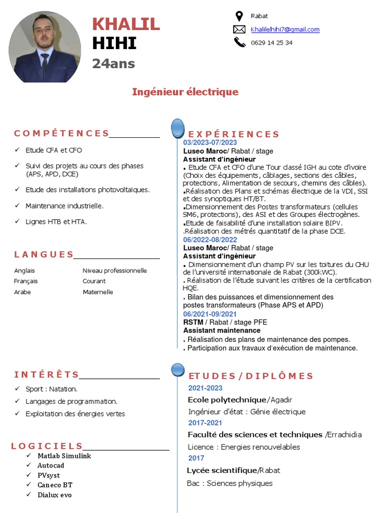 CV Ingénieur Khalil | PDF