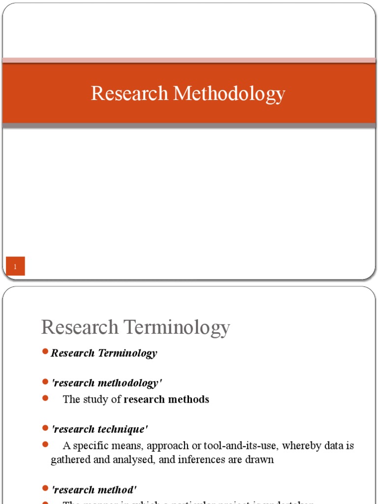 Research Methodology Lecture 1 | PDF | Methodology | Qualitative Research