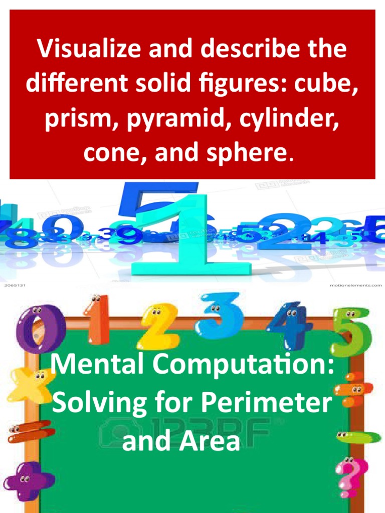 Solid Figures: Shapes, Perimeter, and Area | PDF | Area | Shape