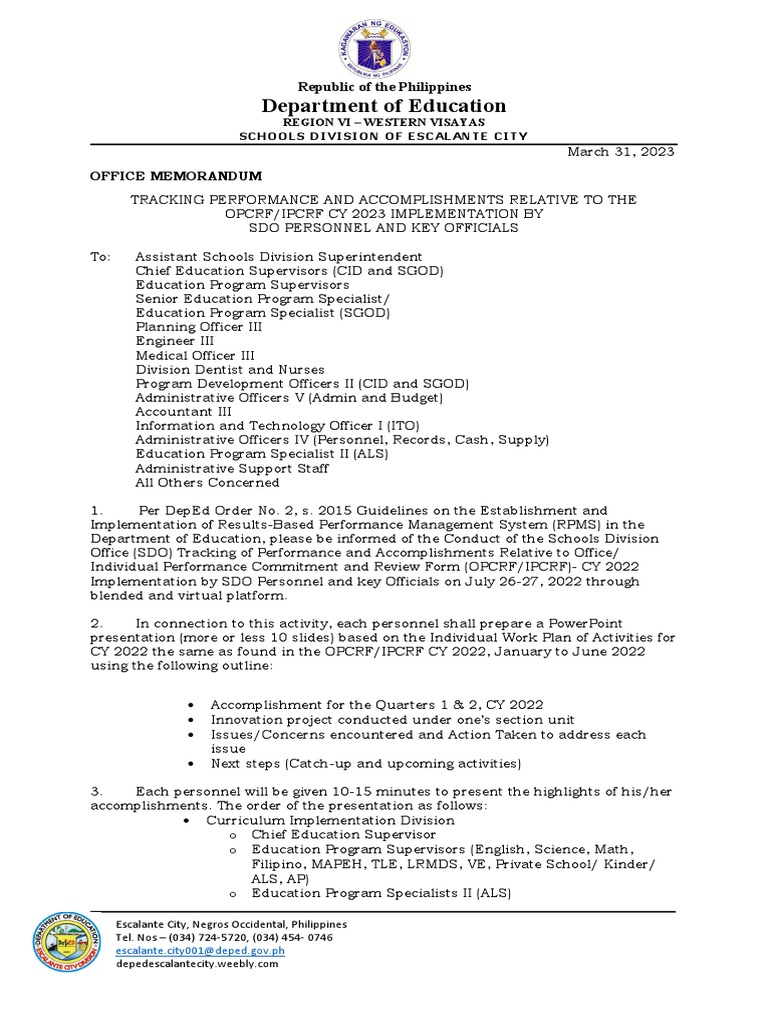 5-29-23 Office Memo | PDF