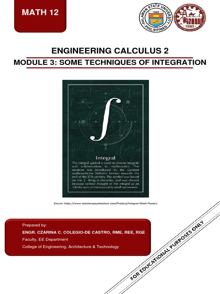 Techniques of Integration in Calculus | PDF | Integral | Function ...